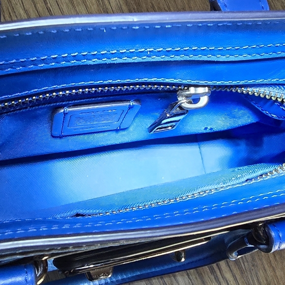 Coach | Bags | Coach Small Blue Purse | Poshmark